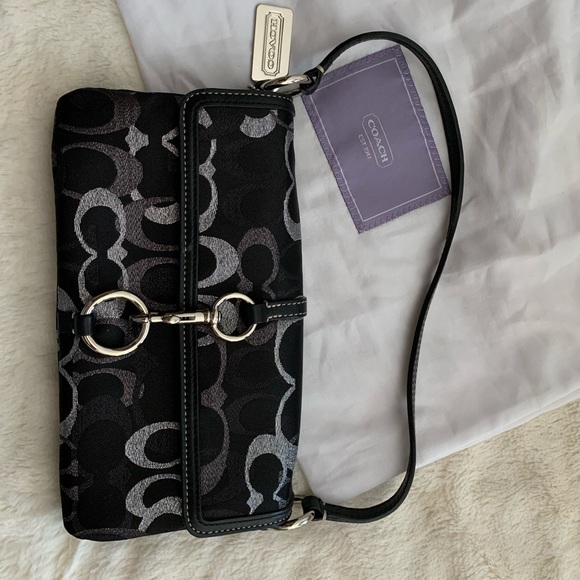 Coach | Bags | Coach Signature Holiday Black Mini Purse | Poshmark